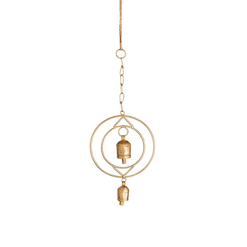 Small Bell & Circle Hanging Decor
